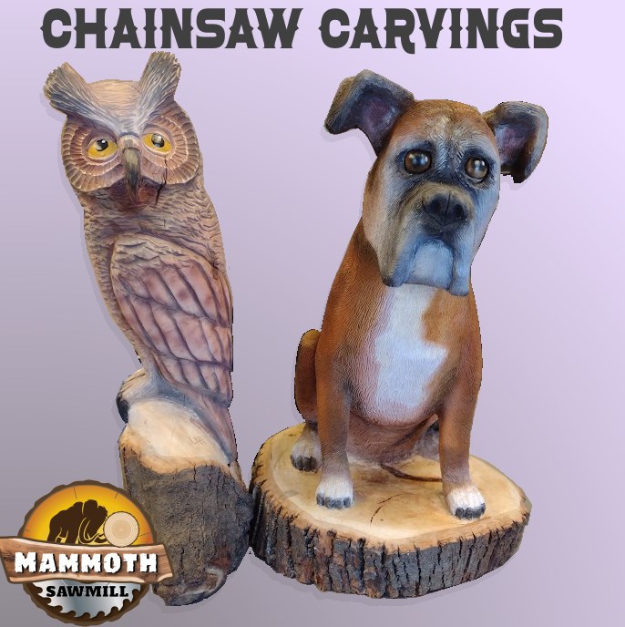 Chainsaw Carvings – Mammoth Sawmill